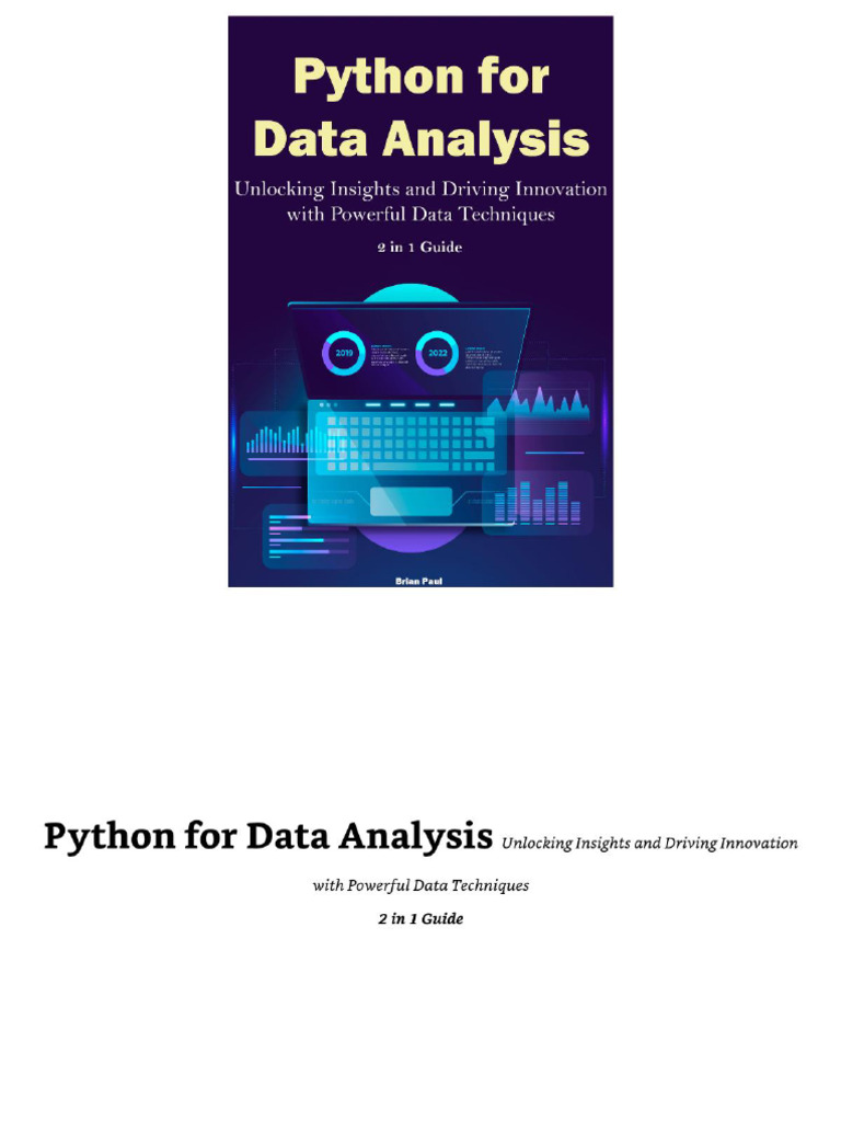 Python For Data Analysis By Brian Paul PDF