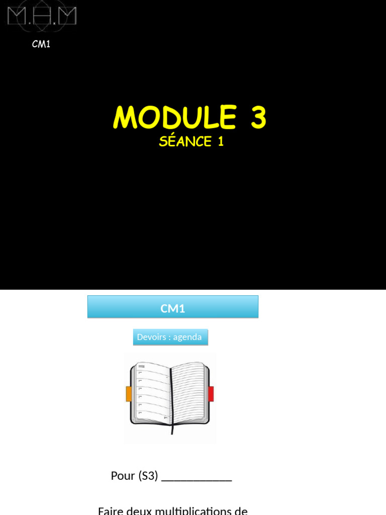 Maths CM1 : Module 3 Activités | PDF | Mathématiques élémentaires ...