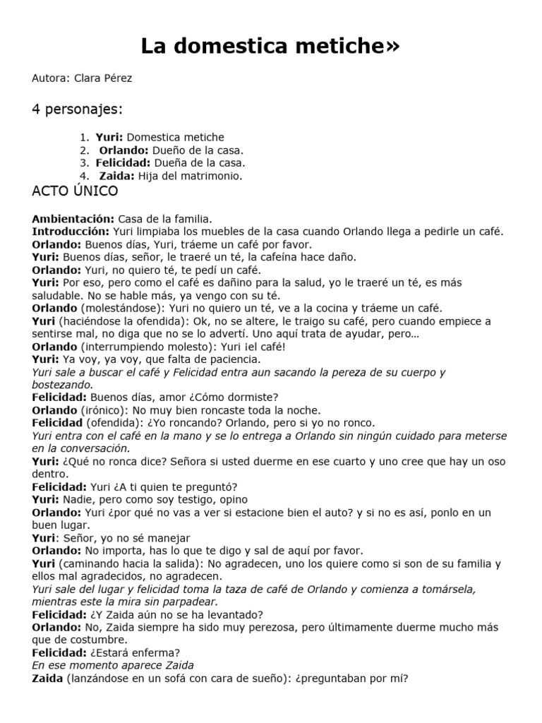 La Doméstica Metiche | PDF | café