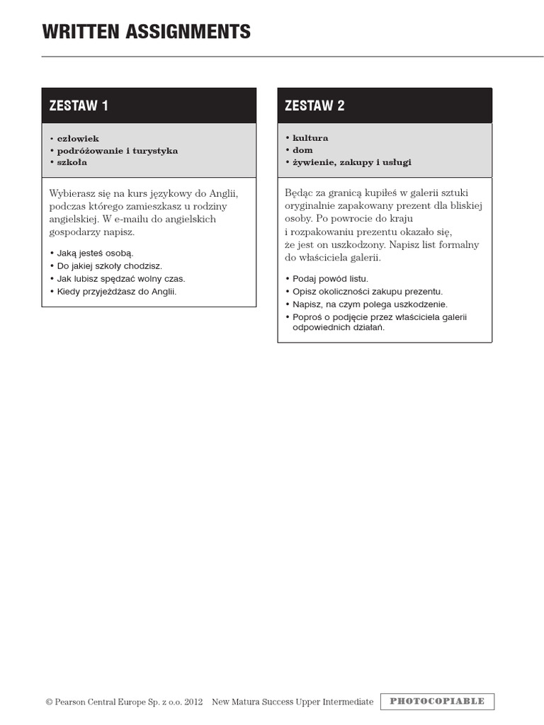 05 Written Assignments | PDF