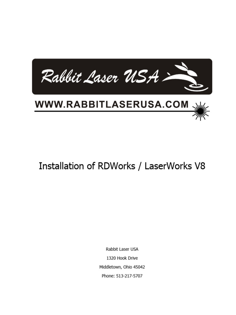 RDWorksV8 DetailedSoftwareInstallation | PDF | Installation (Computer Programs) | Computer File