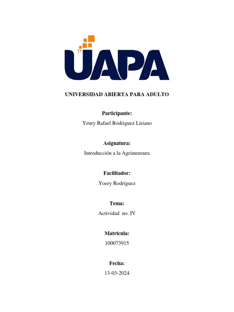 Agr. Tarea Iv | PDF | Agrimensura | Topografía