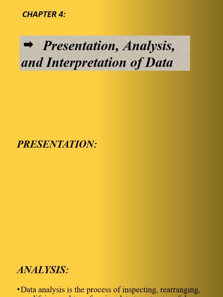Chapter 4 Report | PDF | Data Analysis | Data Chapter 4 Report | PDF | Data Analysis | Data