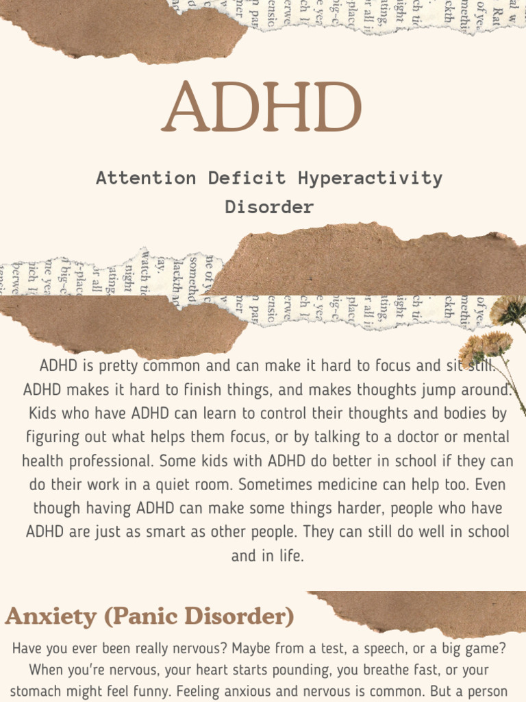 ADHD | PDF | Mental Disorder | Attention Deficit Hyperactivity Disorder