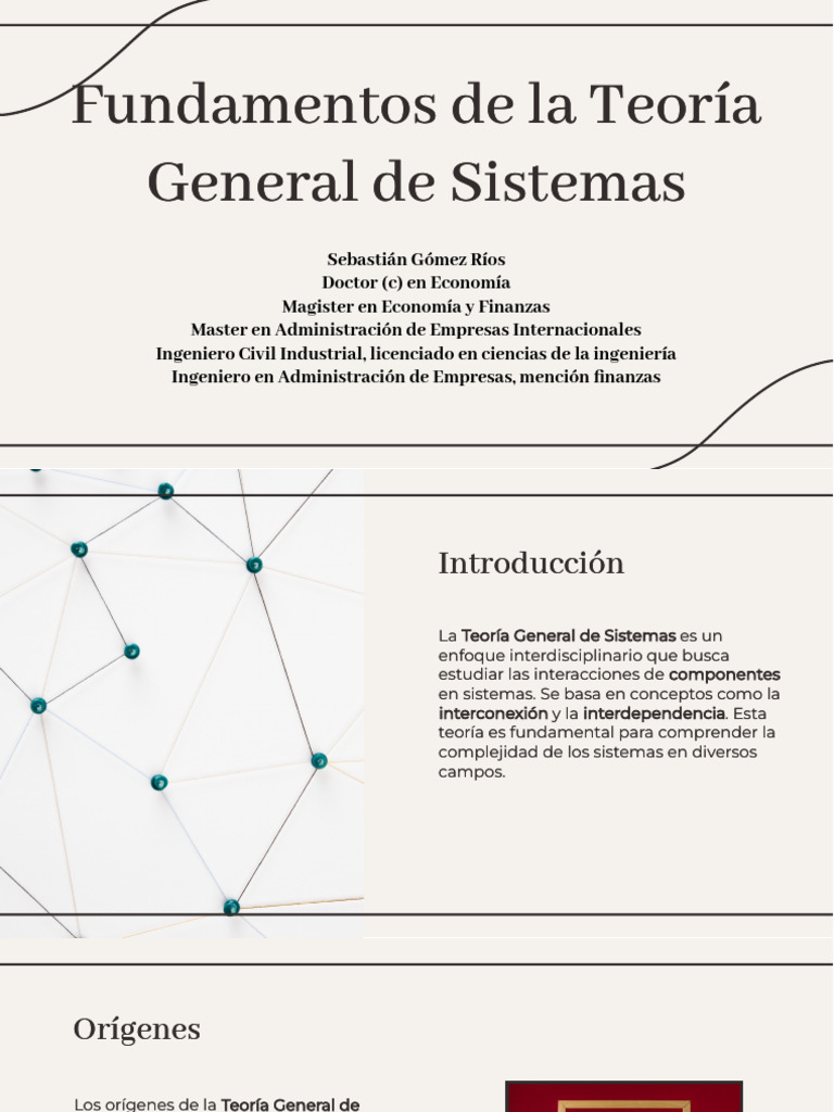 Fundamentos de La Teoria General de Sistemas | PDF | Teoría de sistemas ...