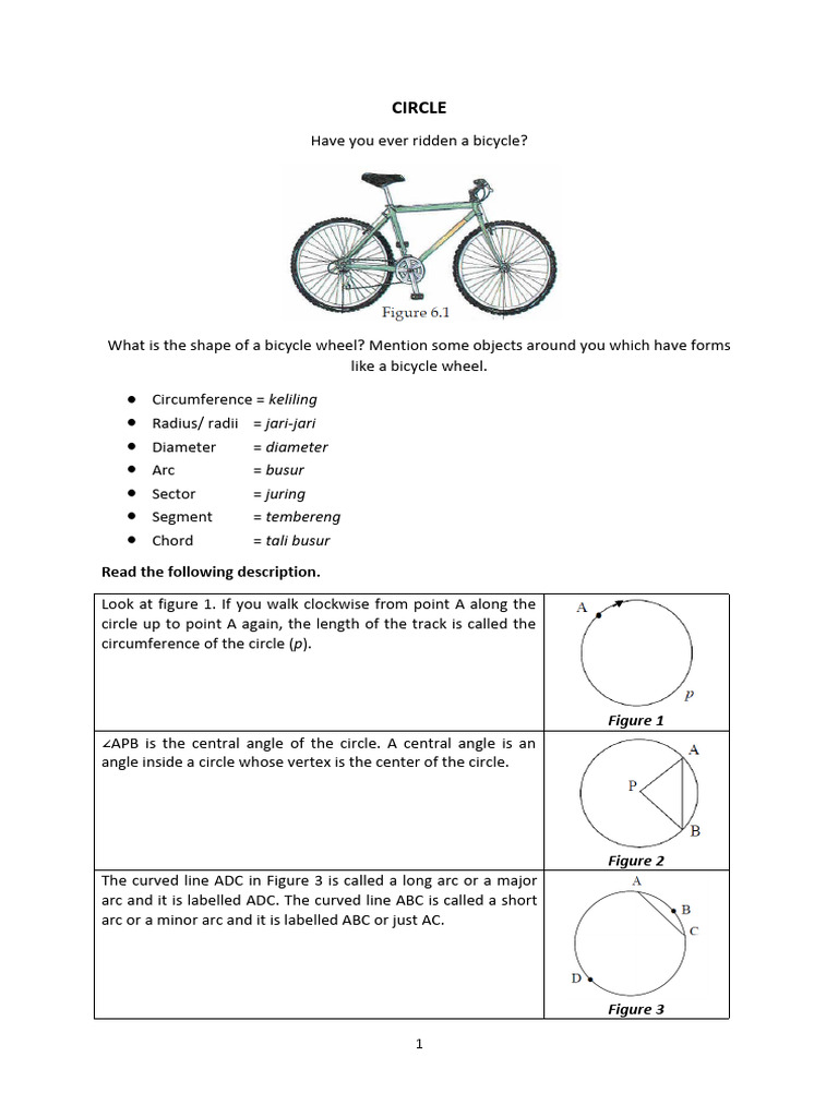 Understanding Circle Components and Angles | PDF | Circle | Angle
