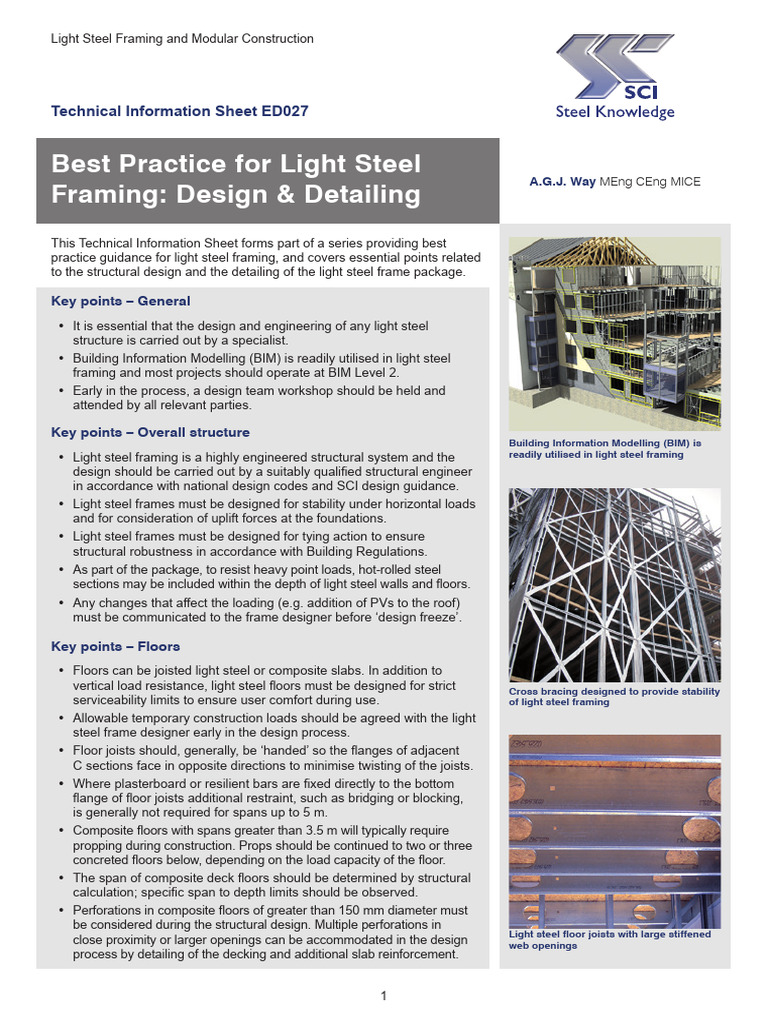 Light Steel Framing | PDF | Framing (Construction) | Wall