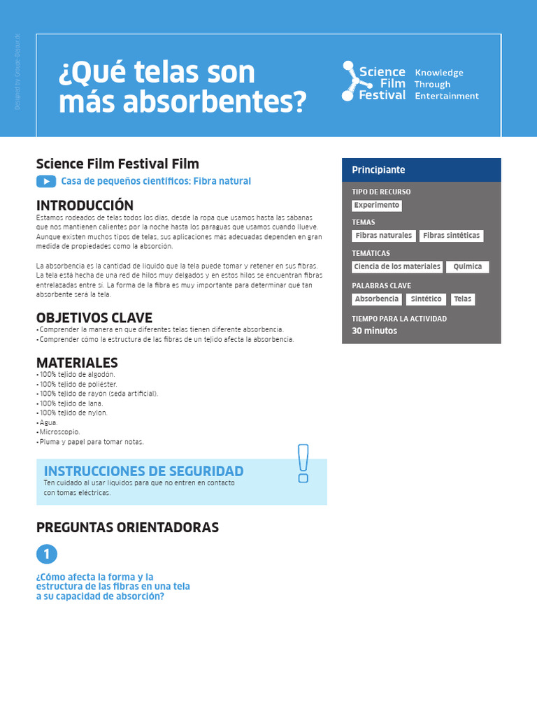 Qu Telas Son Ms Absorbentes - Es | PDF | Textiles | Fibra sintética