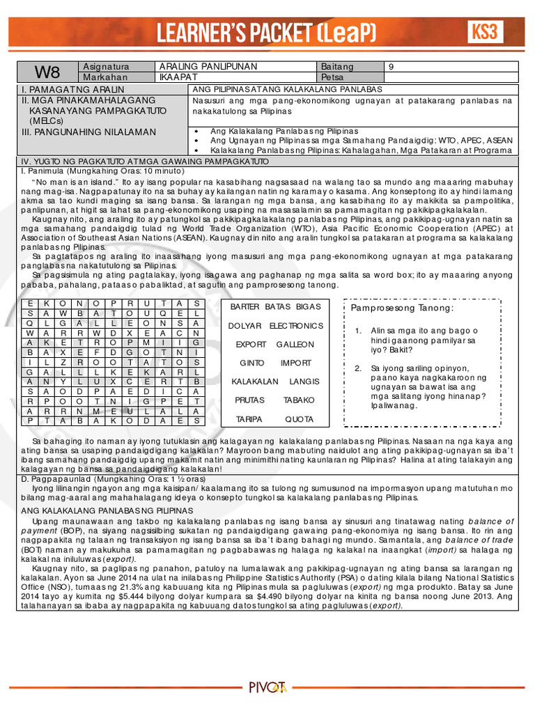 Q4-AP-9-Week-8 | PDF