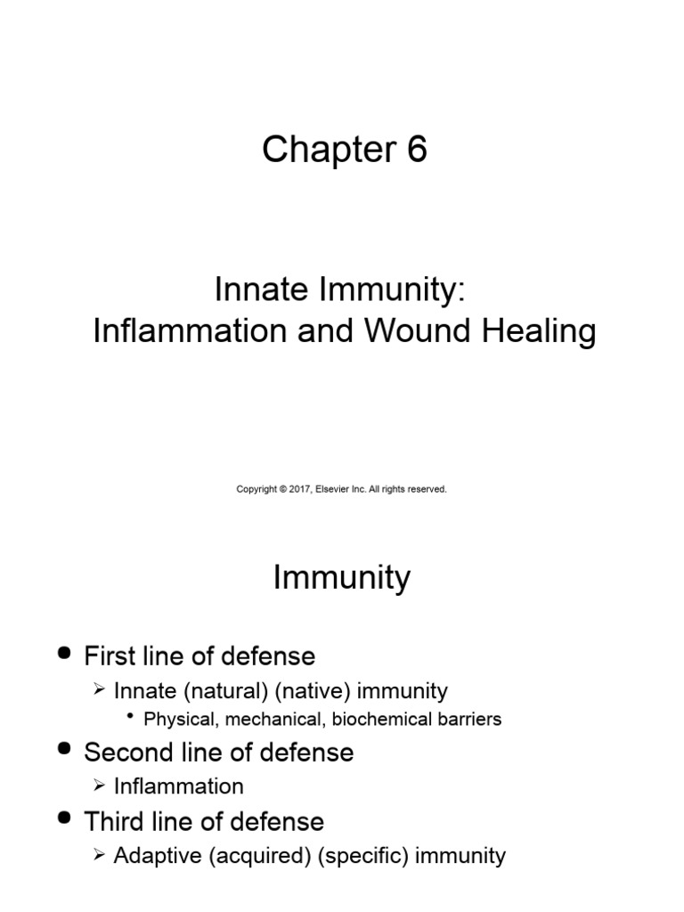 Innate Immunity Inflammation and Wound Healing | PDF | Inflammation ...