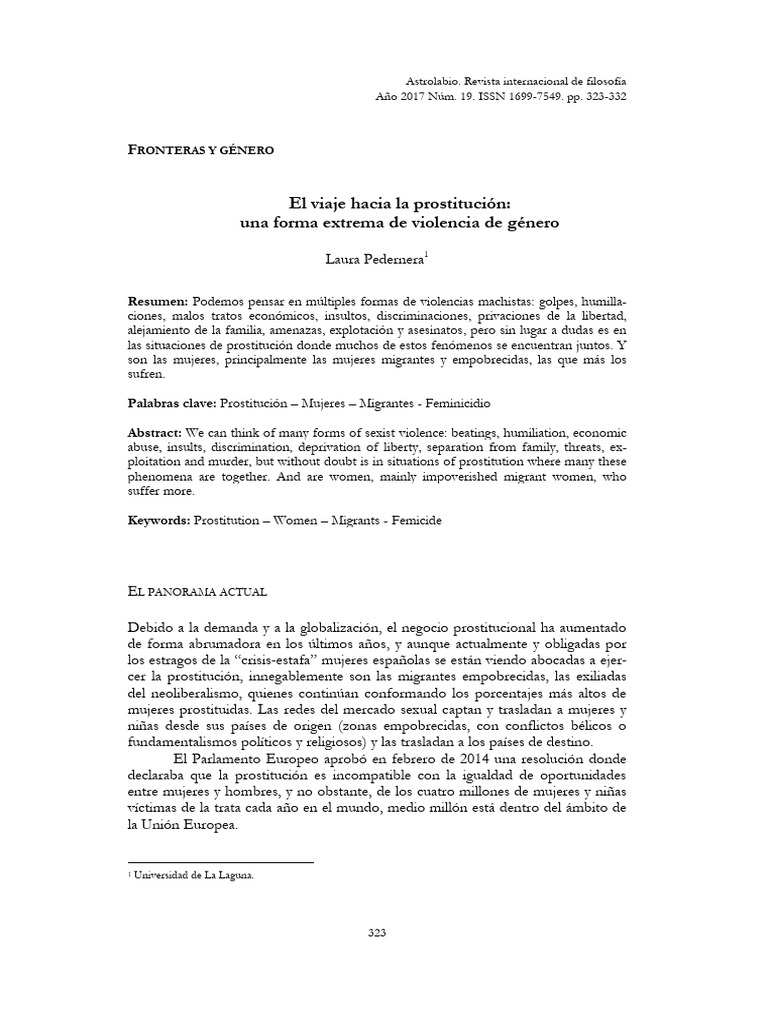 El Viaje Hacia La Prostitución Descargar Gratis Pdf La Violencia
