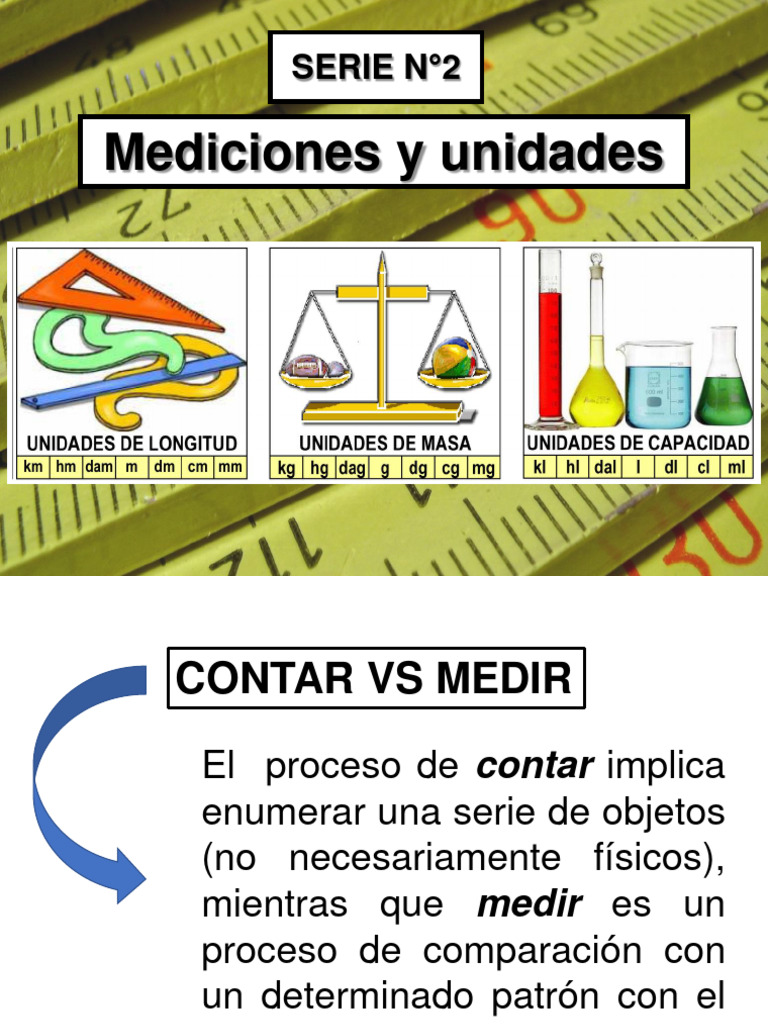 SERIE 2. Mediciones y Unidades | PDF | Sistema Internacional de Unidades | Medición