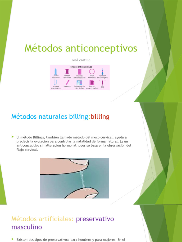 Métodos Anticonceptivos | PDF | Control de la natalidad | Condón