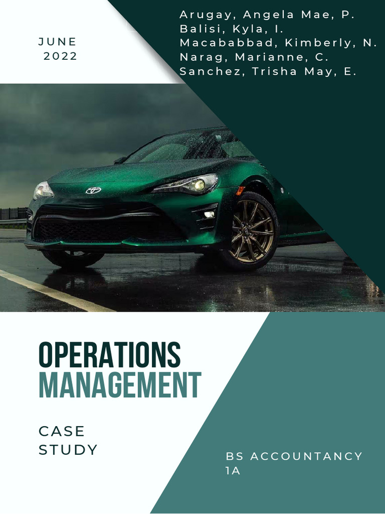 Operations Management Case Study | Download Free PDF | Lean ...
