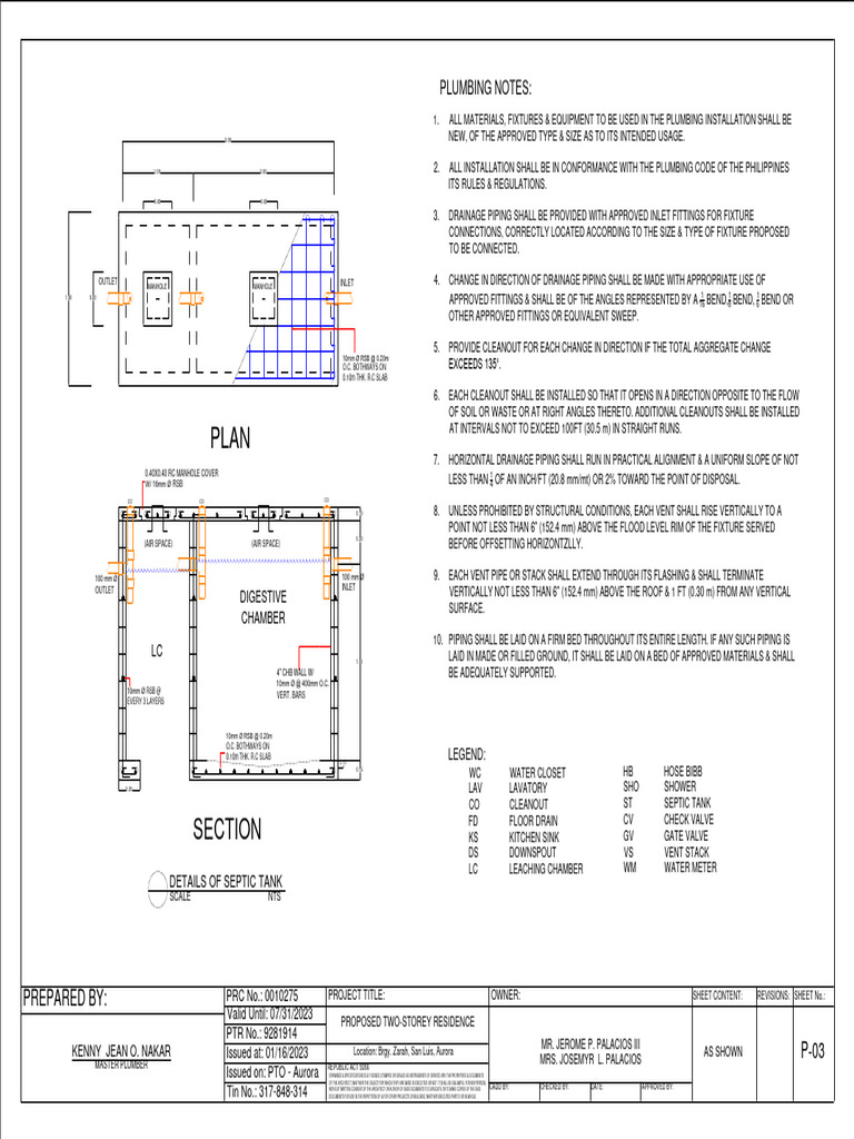 Plumbing Notes:: Prepared By: P-03 | Download Free PDF | Plumbing ...