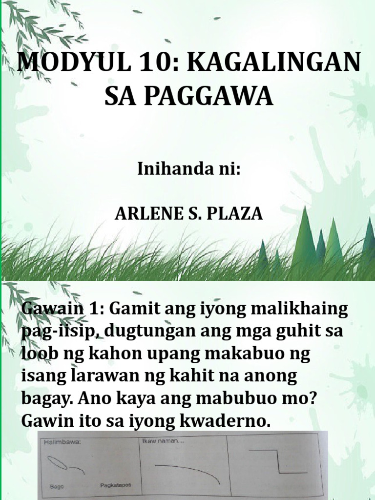Q3 Week 3-4-Modyul 10 Kagalingan Sa Paggawa | PDF