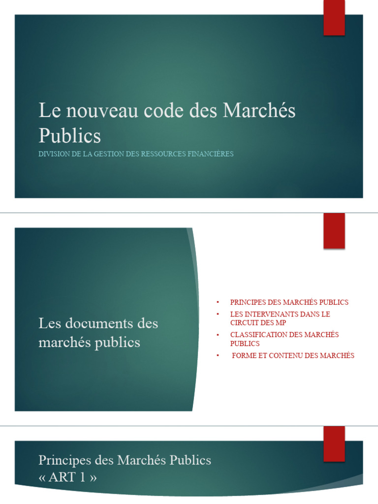 Nouveau Code des Marchés Publics 2023 | PDF | Affaires