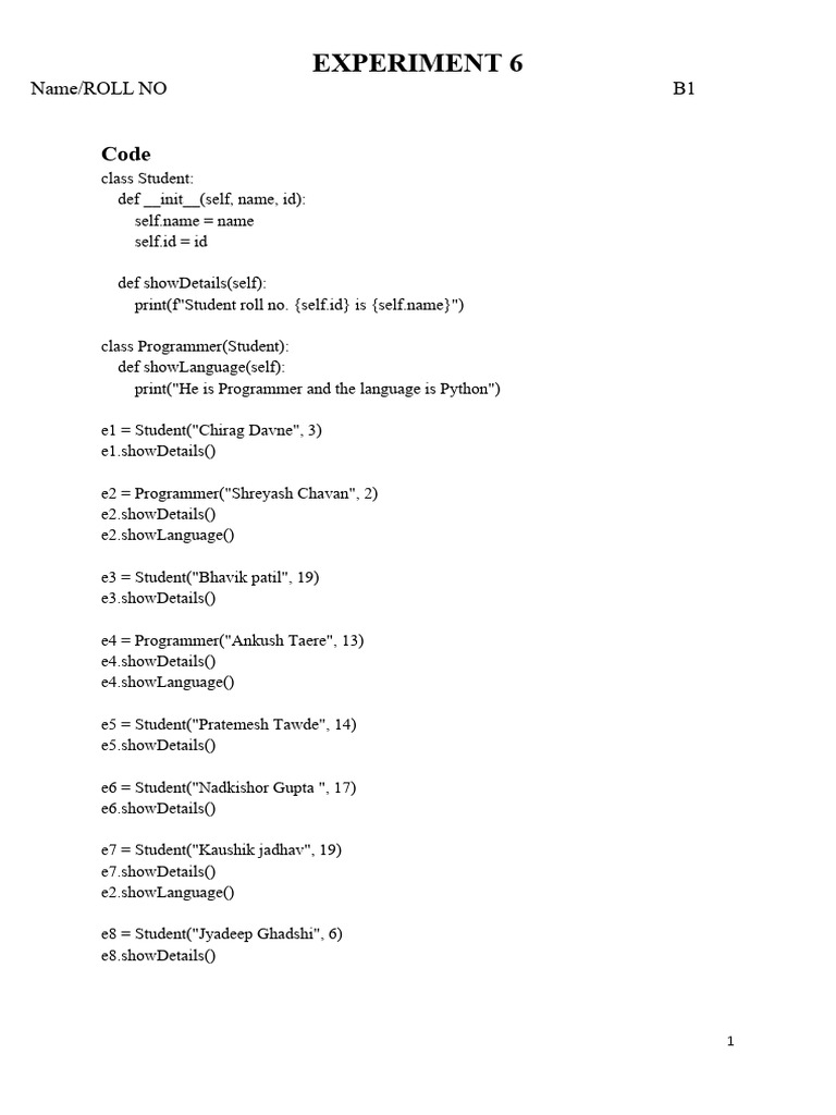 Exp 6 | PDF | Computer Programming | Software Engineering