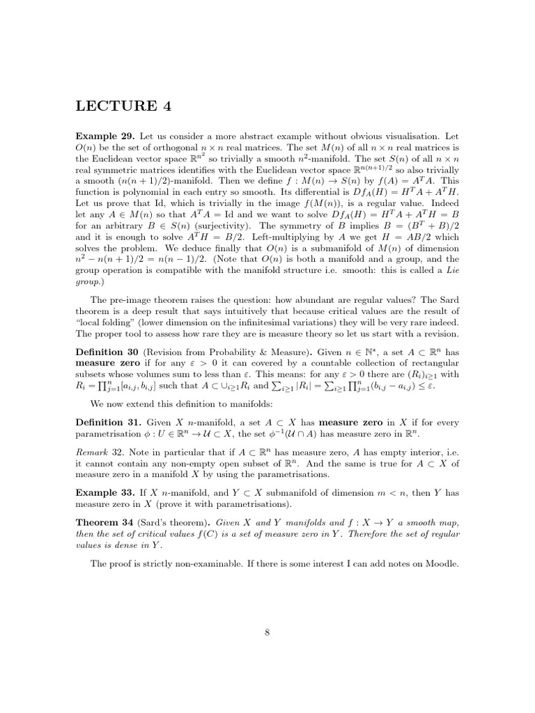 Lecture-4 | PDF | Measure (Mathematics) | Euclidean Space