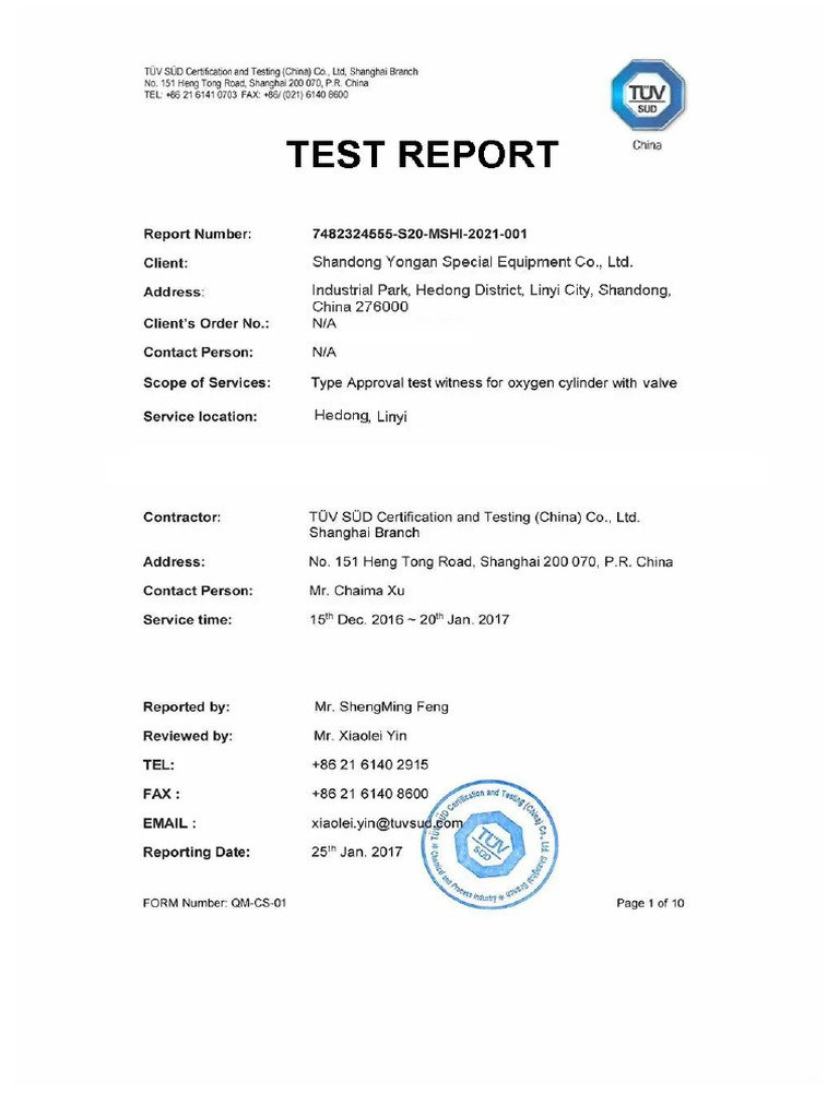 Test Report | PDF