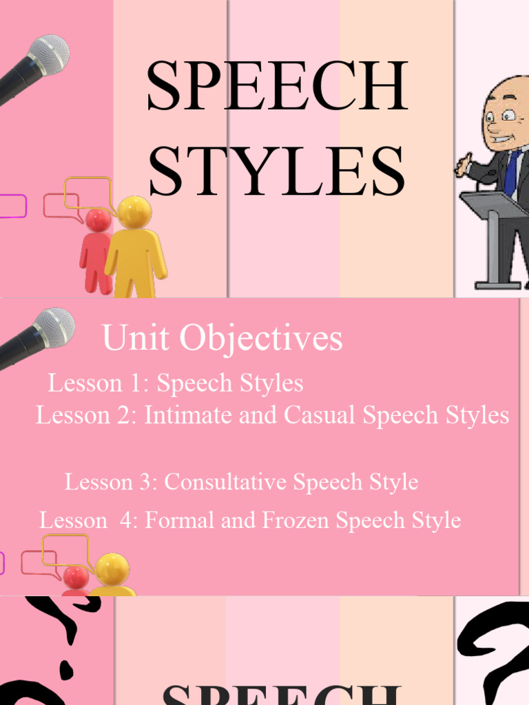 Speech Styles for Educators | PDF | Communication | Nonverbal Communication