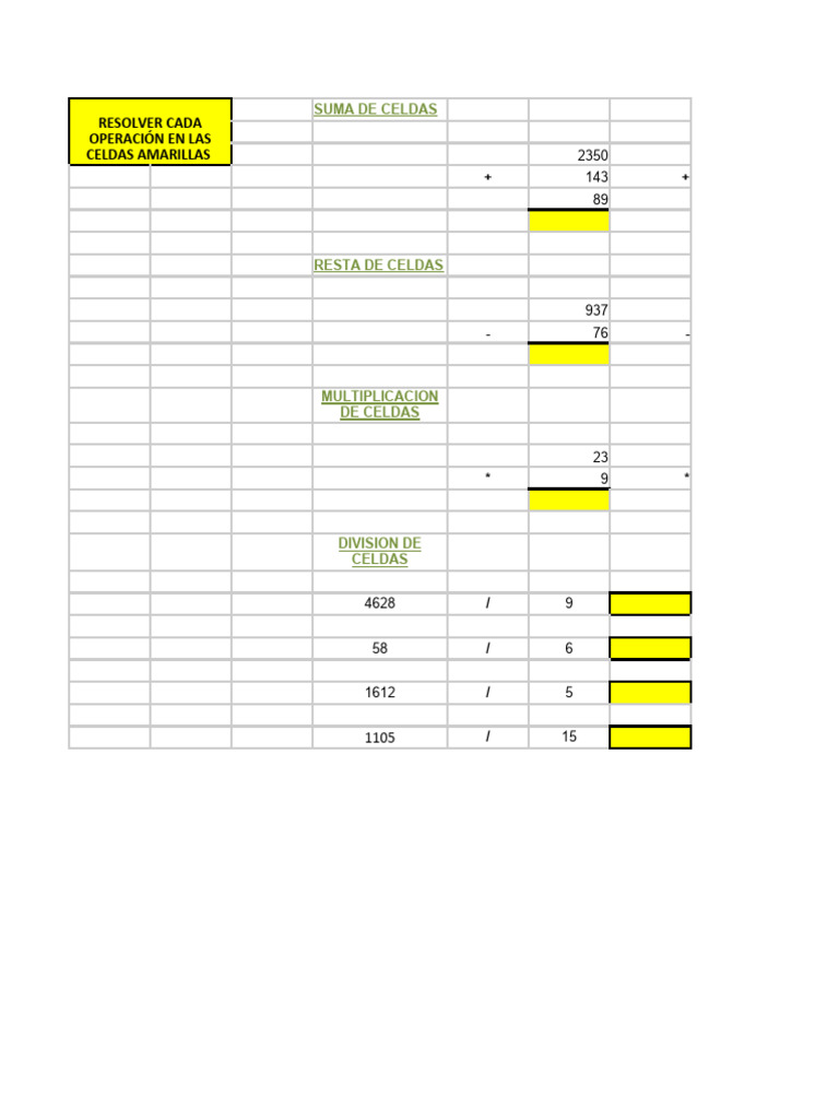 Taller Ejercicios | PDF