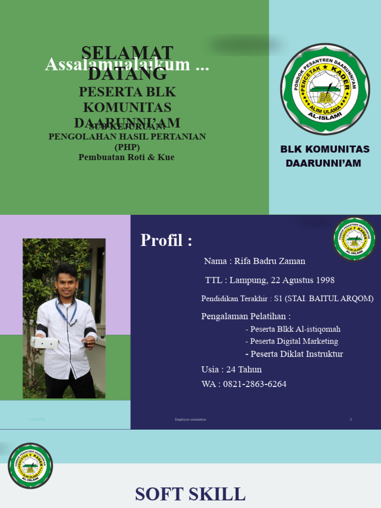 Pentingnya Soft Skill di BLK Daarunni'am | PDF