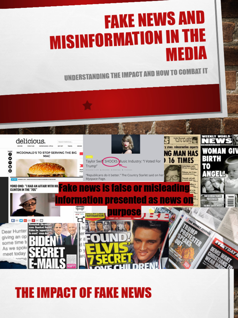 Fake News and Misinformation in The Media | PDF | Media Analysis | Journalism