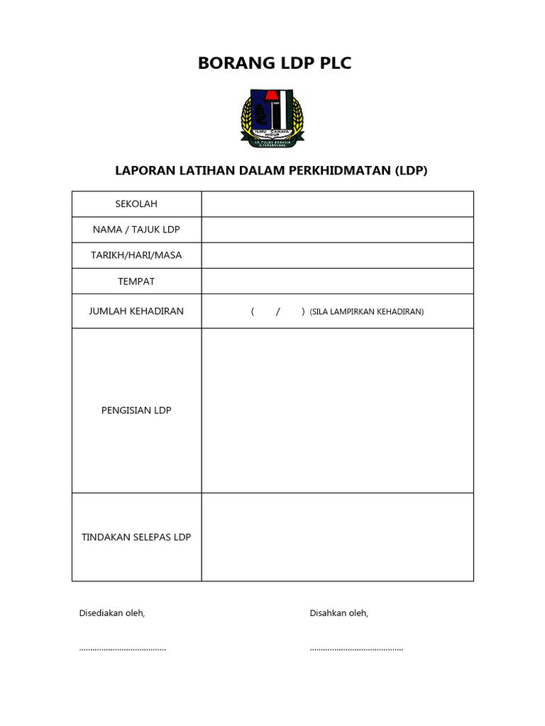 Borang Laporan PLC | PDF