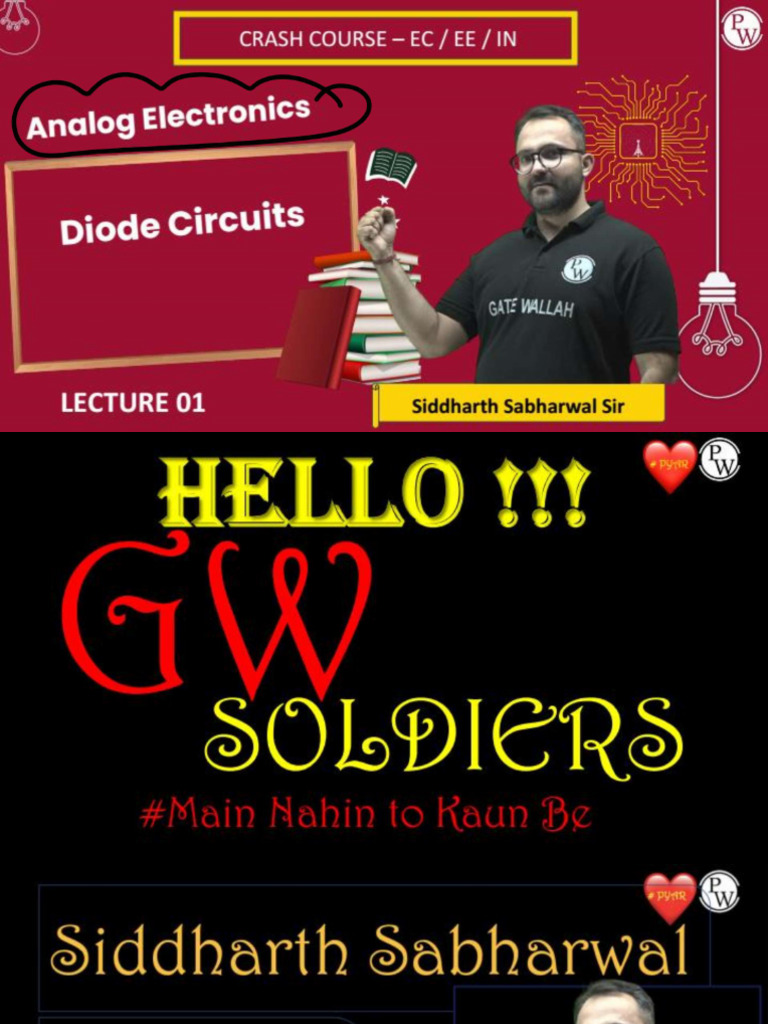 Techniques To Solve Diode Questions Air 1 Lec 01 Class Notes Gate Crash Course 2023 