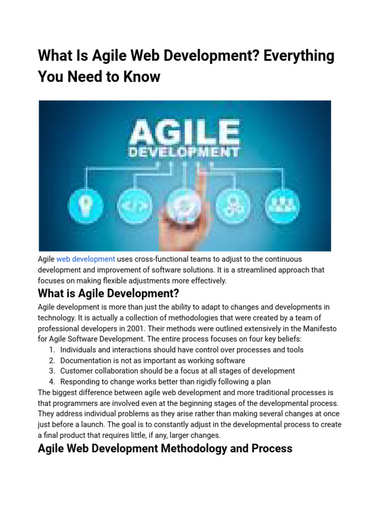 Agile Web Development | PDF | Scrum (Software Development) | Agile ...