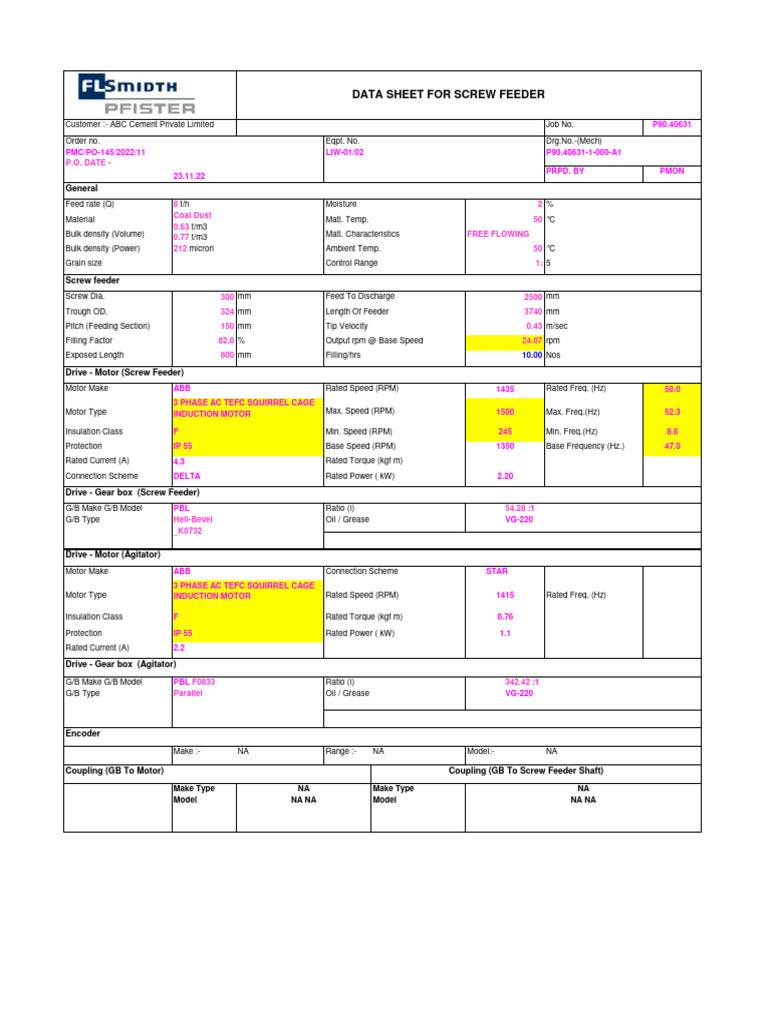 LIW Final Datasheet | PDF | Electric Motor | Mechanical Engineering