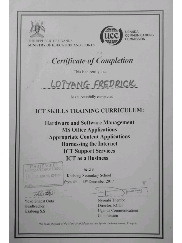Cert ICT | PDF