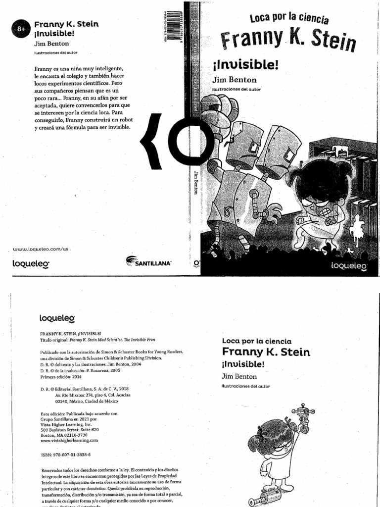 Franny K Stein Invisible 6°básico | PDF