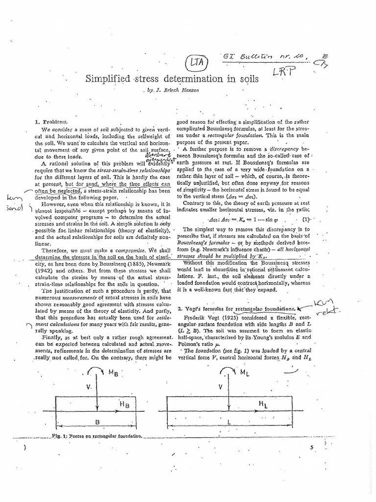 Simplified Stress Determination in Soil | PDF