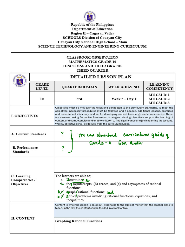 Graphing Rational Functions DLP | Download Free PDF | Asymptote | Mathematical Analysis