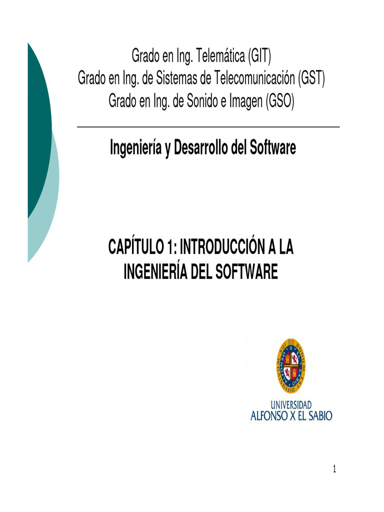 1 Introducción Ing SW | PDF | Software | Ingeniería de software