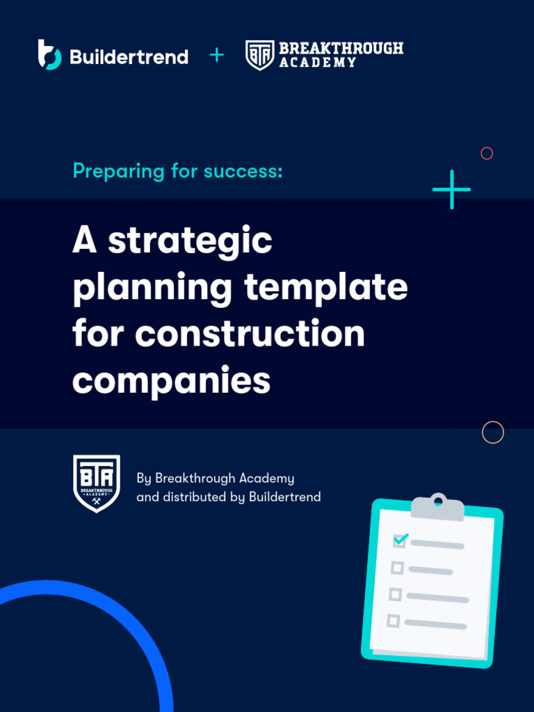 Strategic Planning Template for Builders | PDF | Goal | Performance ...