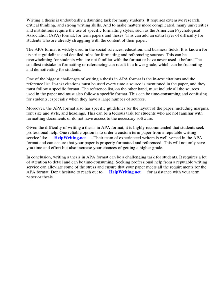 Apa Format in Term Paper | PDF | Apa Style | Writing