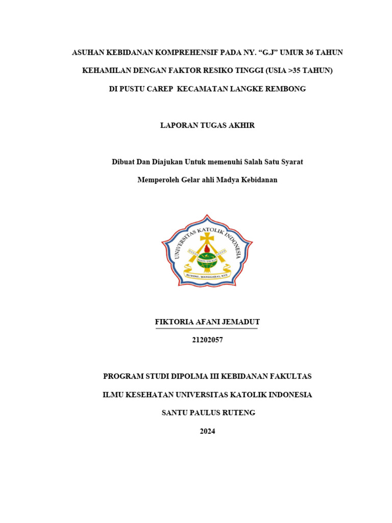 Lta Falny Bab 1 | PDF | Kesehatan Holistik