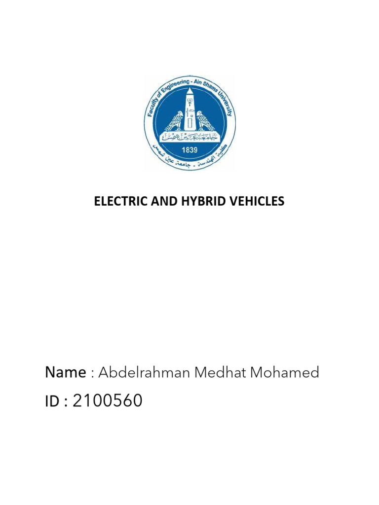 Electric and Hybrid Vehicles | PDF