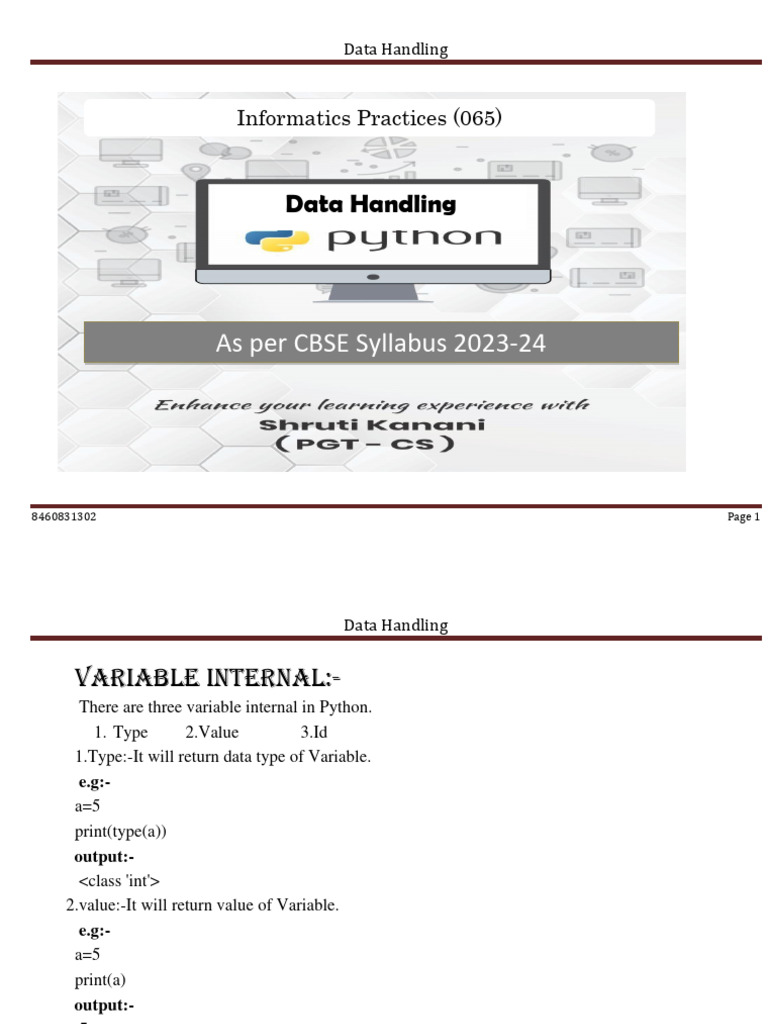 Data Handling | PDF | Mean | Trigonometric Functions