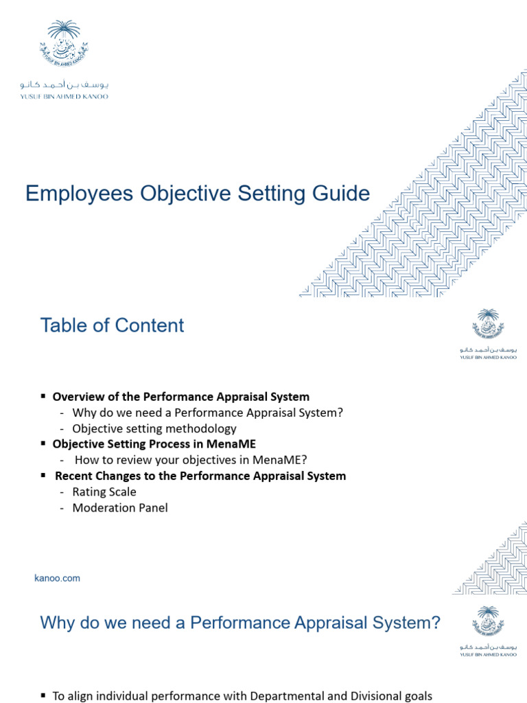 Employee Objective Setting Guide | PDF | Goal | Performance Appraisal