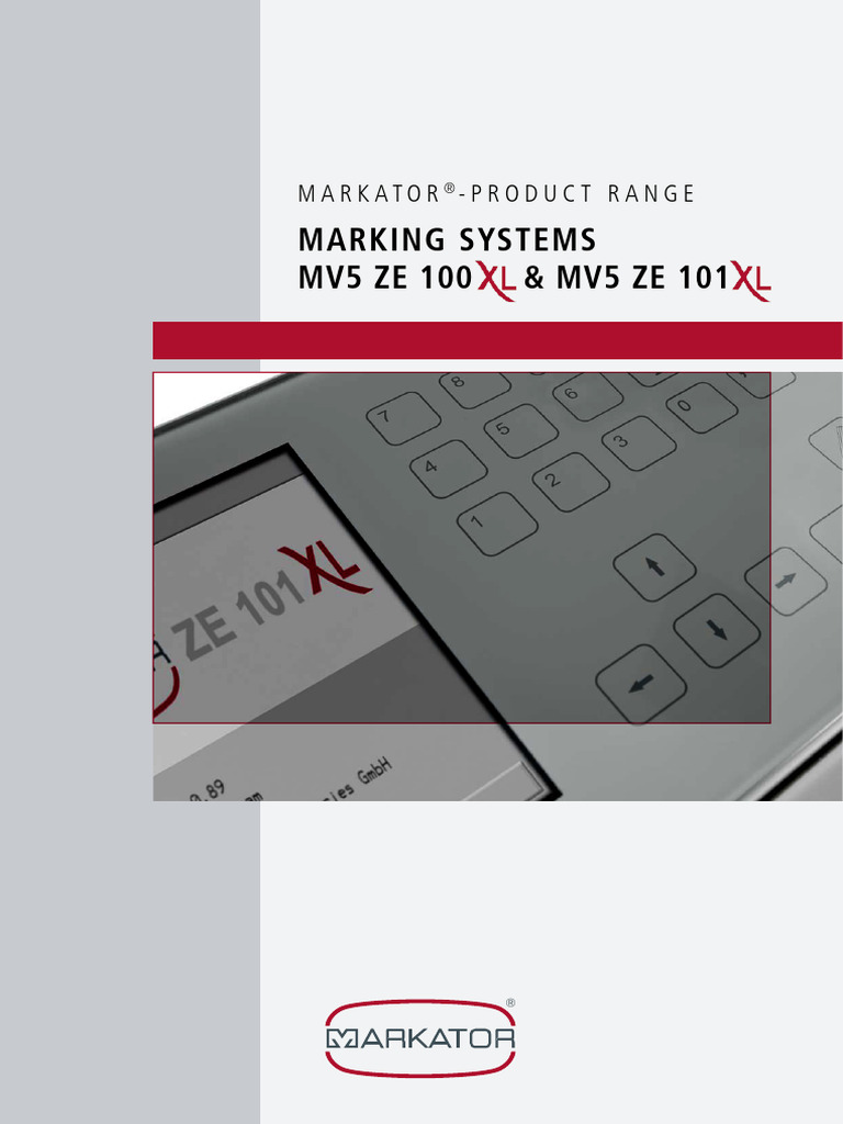 Scribe Marking Head mv5 Vu4 by Markator Manfred Borries GMBH | PDF ...