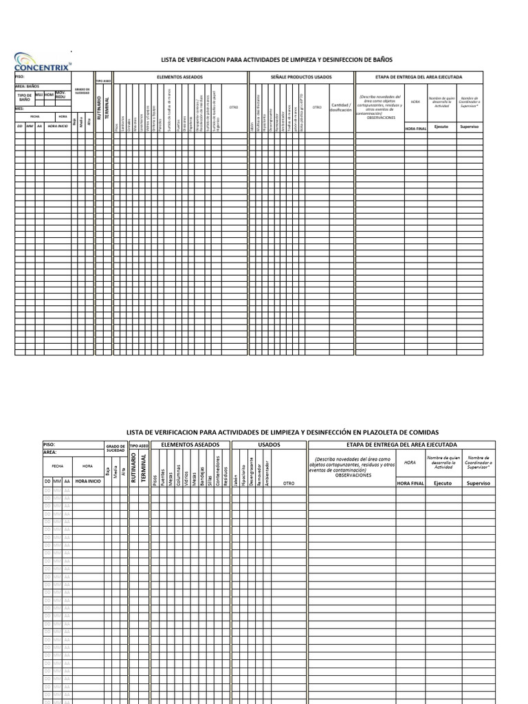 Copia de 1 CHECK LIST LIMPIEZA Y DESINFECCION SITES | PDF | Residuos ... Copia de 1 CHECK LIST LIMPIEZA Y DESINFECCION SITES | PDF | Residuos ...