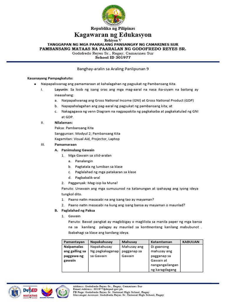 Cot LP 3rd Quarter | PDF