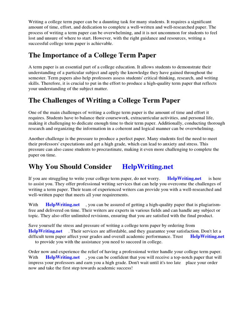 Acknowledgement For College Term Paper | PDF | Thesis | Gratitude