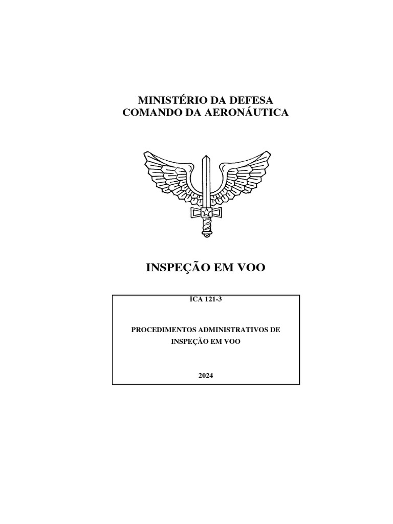 Procedimentos de Inspeção em Voo ICA 121-3 | PDF | Aviação