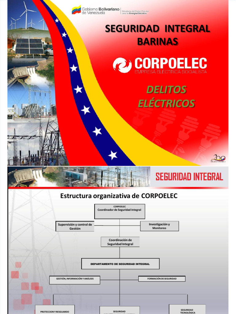 Exposición Delitos Eléctricos Corpoelec Antigua Edelca | PDF | Valores ...