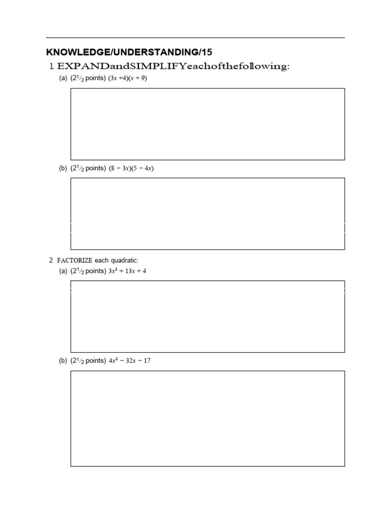 Mpm2d Test Quadratic Equations and Applications | PDF | Mathematics